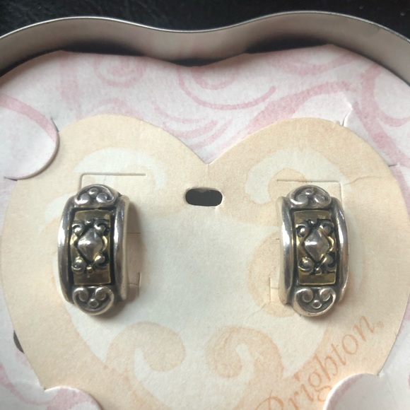 Brighton | Jewelry | Brighton Goldsilver Earrings | Poshmark